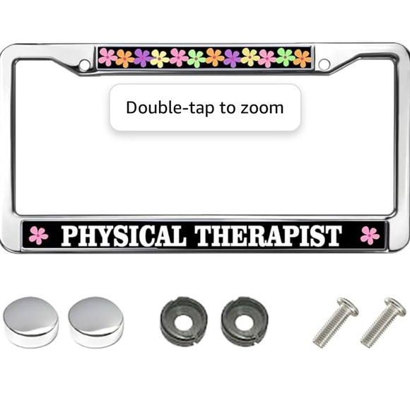 Other | Pt Chrome License Plate Frame Metal Love Stainless Steel T ...